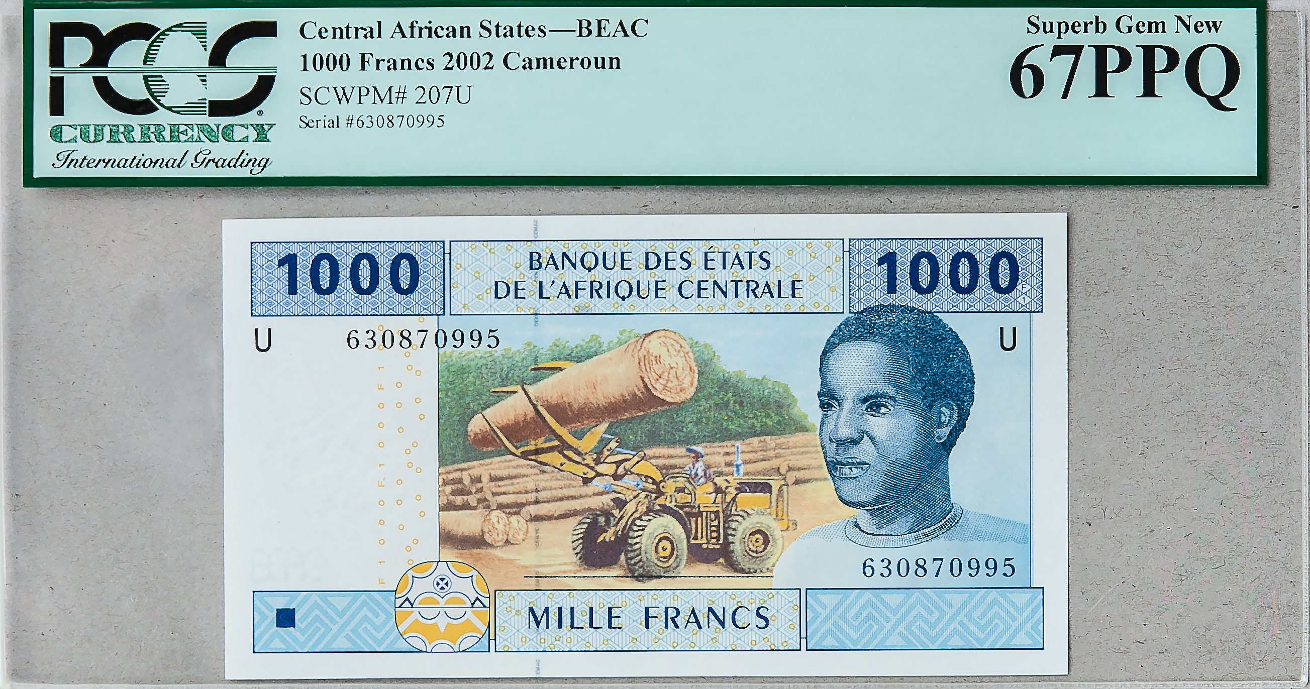 Cameroun Paper Money 1000 Francs Central African States | Etsy