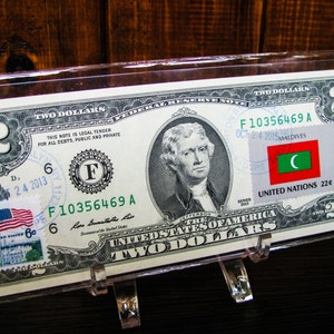 2 Dollar Bill two Dollar Note federal Reserve Bank paper Money Currency ...