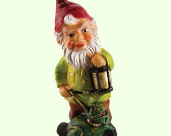 Large Statue Garden gnome Decor Outdoor figurine Dwarf - Etsy