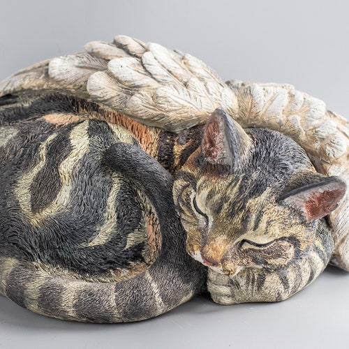Cat Urn for Ashes keepsake Memorial cremation Pet Statue - Etsy