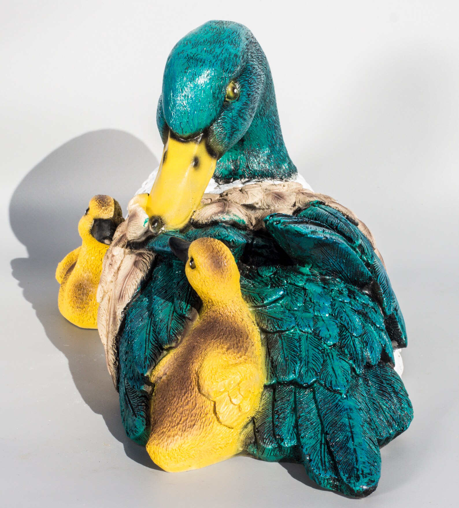 Mallard Duck Sculpture Garden Statue Bird Duckling Figurine | Etsy