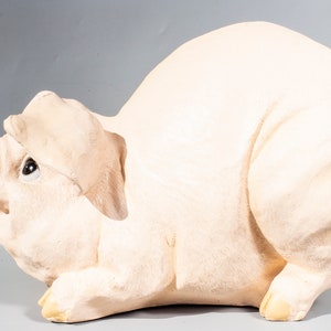 Pig Urn *animal Memorial Casket Pet Ashes Holder *hog Garden Sculpture ...