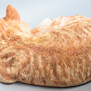 Cat Urn With Personalization *cremation Pet Urn *tabby Cat Funeral ...