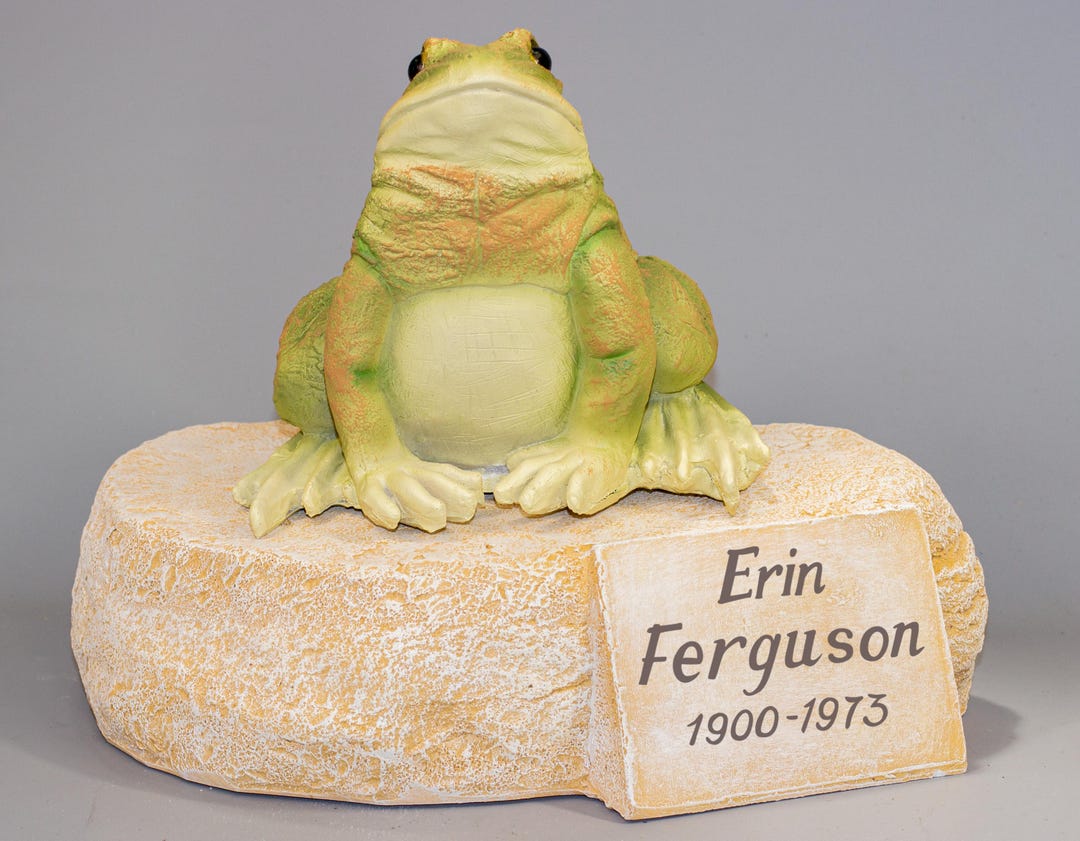 Frog Urn Human Remains *unusual Cremation Funeral Box Large *home ...