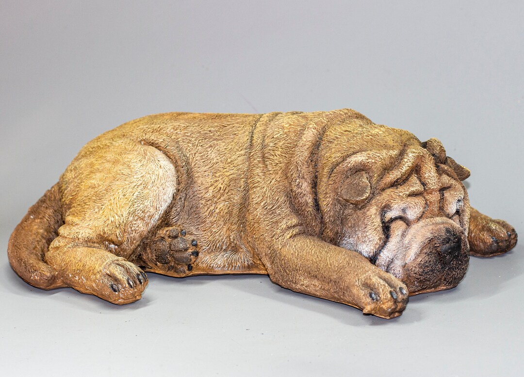 Shar Pei Urn Custom Paint *cremation Statue Dog Ashes *pet Loss ...