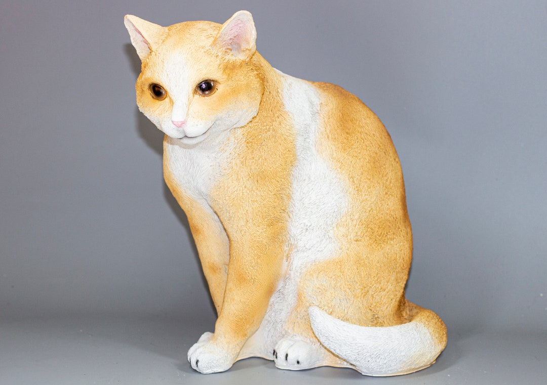 Pet Memorial Statue *sitting Cat Garden Sculpture *animal Loss Grave ...