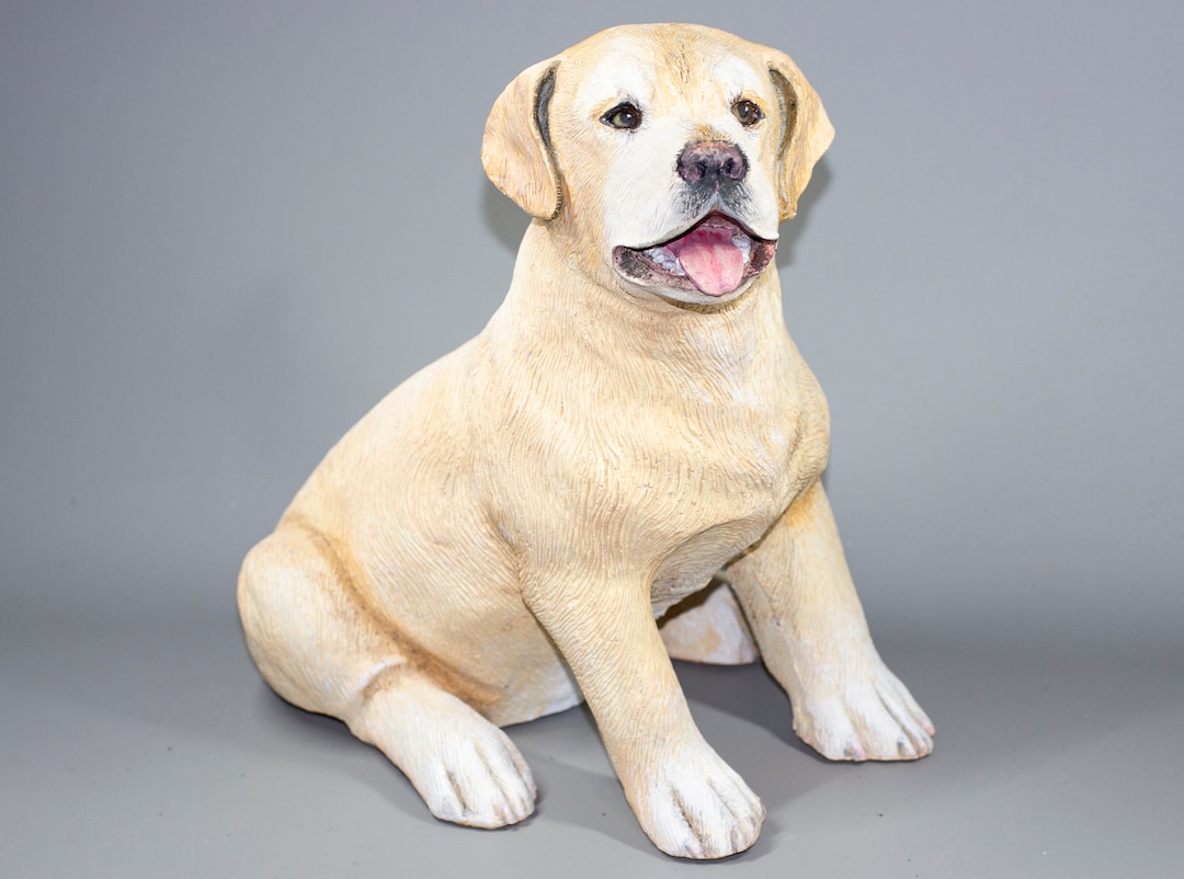 Labrador Urn Dog Memorial Custom Paint Cremation Statue Pet Ashes ...