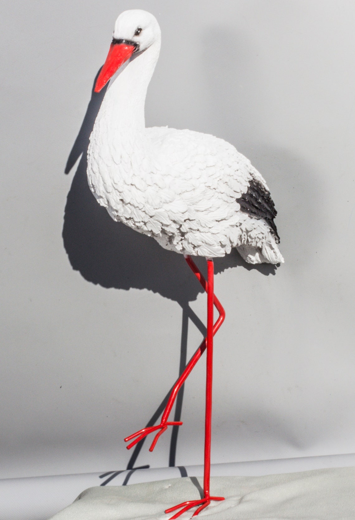 Stork Sculpture *wildlife Statue *garden Decor Bird *figure Animal ...