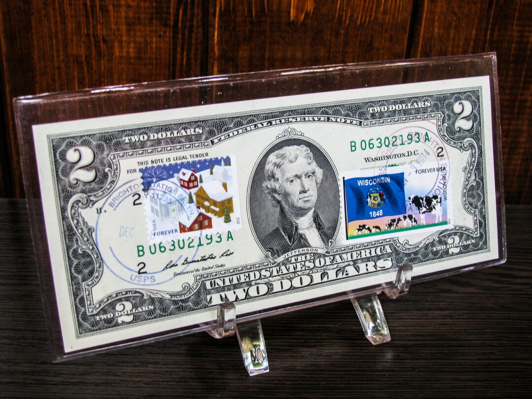Two Dollar Note paper Money US federal Reserve 2 Dollar - Etsy