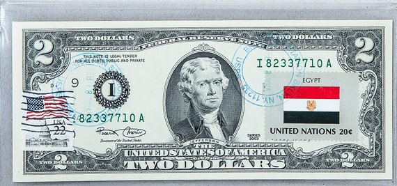 Two Dollar Note US 2 Dollar Bill paper Money Currency - Etsy