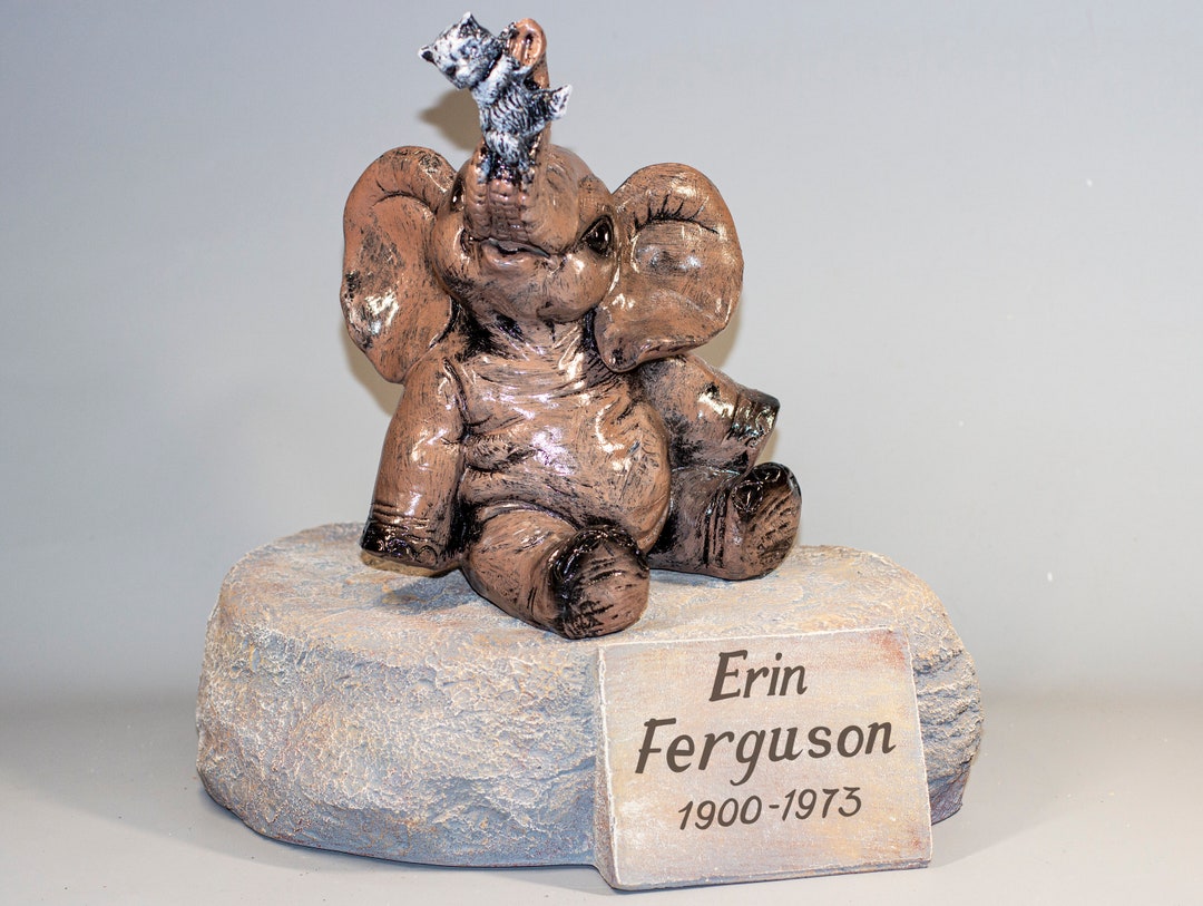Elephant Urn for Human Ashes *unusual Cremation Memorial Statue *burial ...