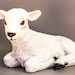 Sheep Garden Statue large Sculpture Outdoor christmas Decor Lamb White ...