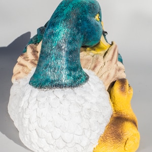 Mallard Duck Sculpture *garden Statue Bird *duckling Figurine *large ...