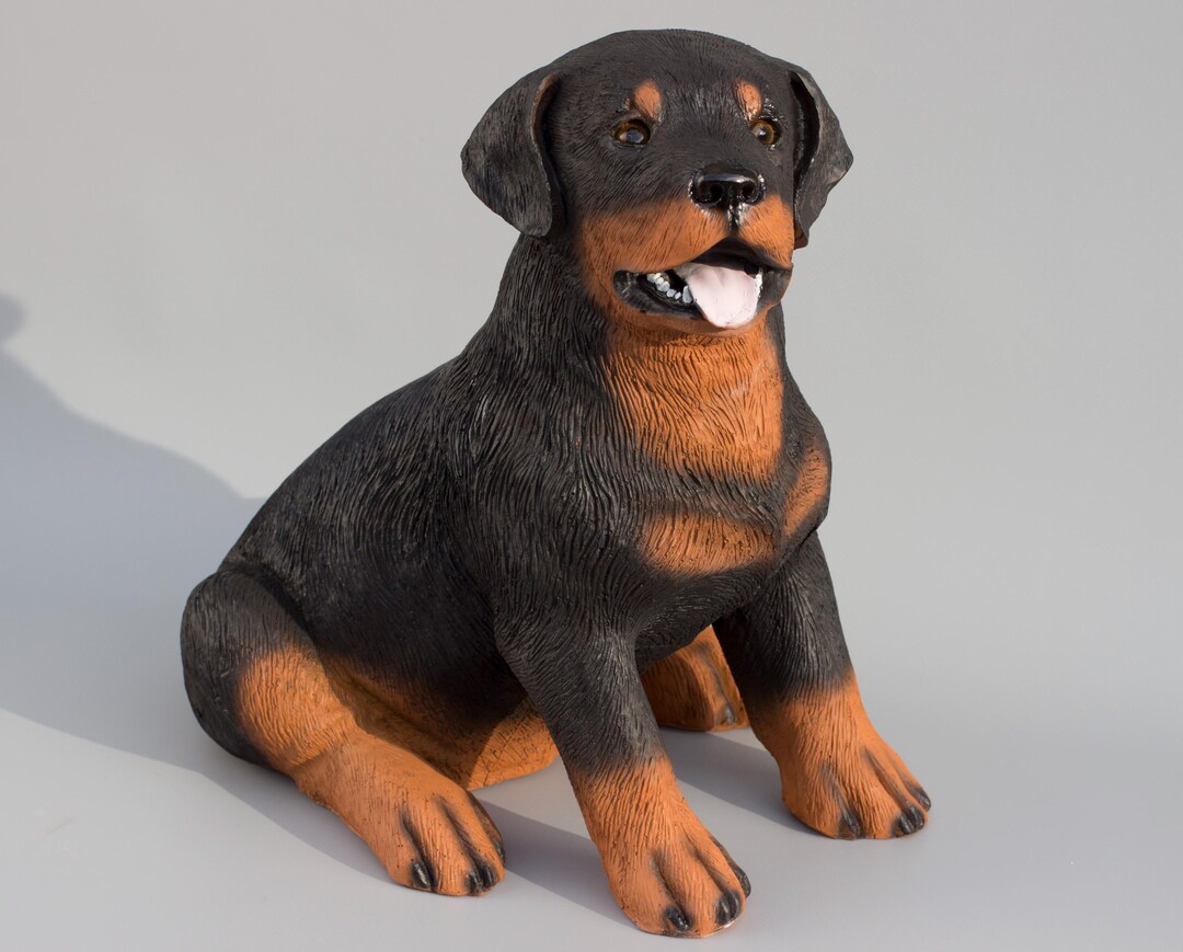 Large Dog Piggy Bank *money Cash Storage Animal *rottweiler Statue ...