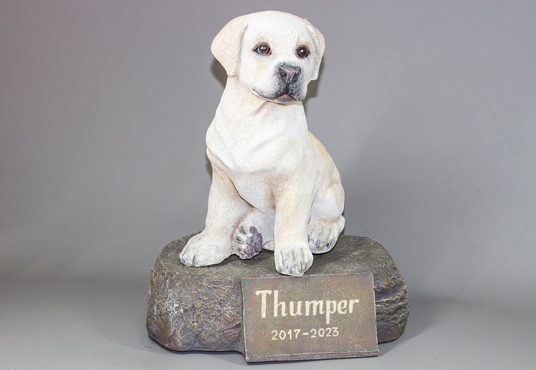 Unique Labrador Urn *cremation Statue Dog Ashes *pet Memorial Stone ...