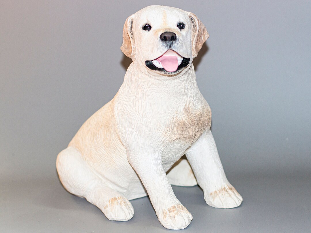 Labrador Urn dog Memorial Custom Paint cremation Statue Pet Ashes ...