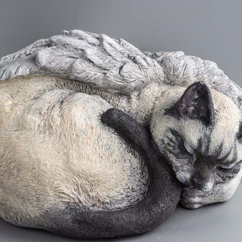 Cat Angel Statue - Etsy