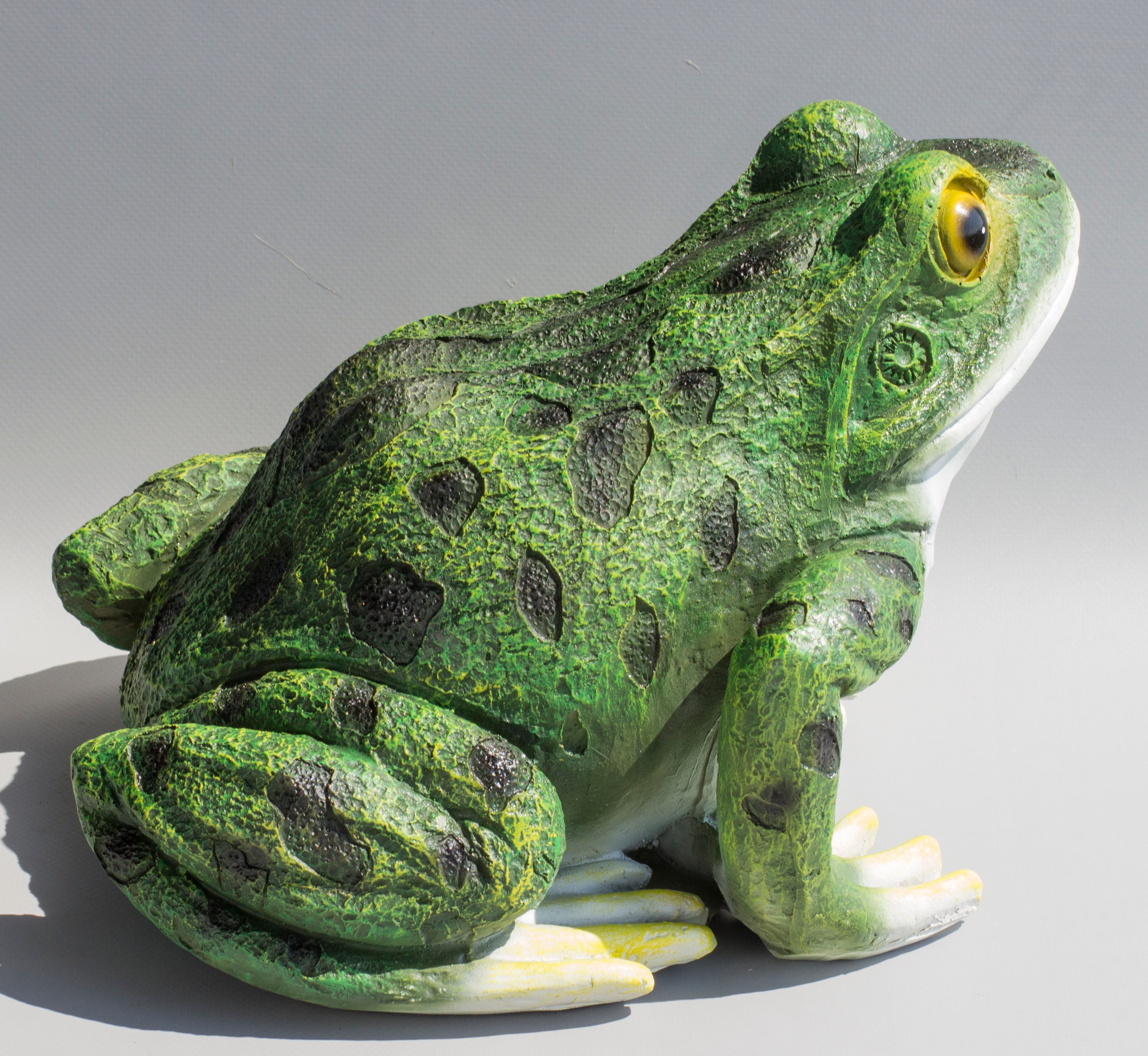 Green Frog Statue garden Toad Large feng Shui Decor figure | Etsy