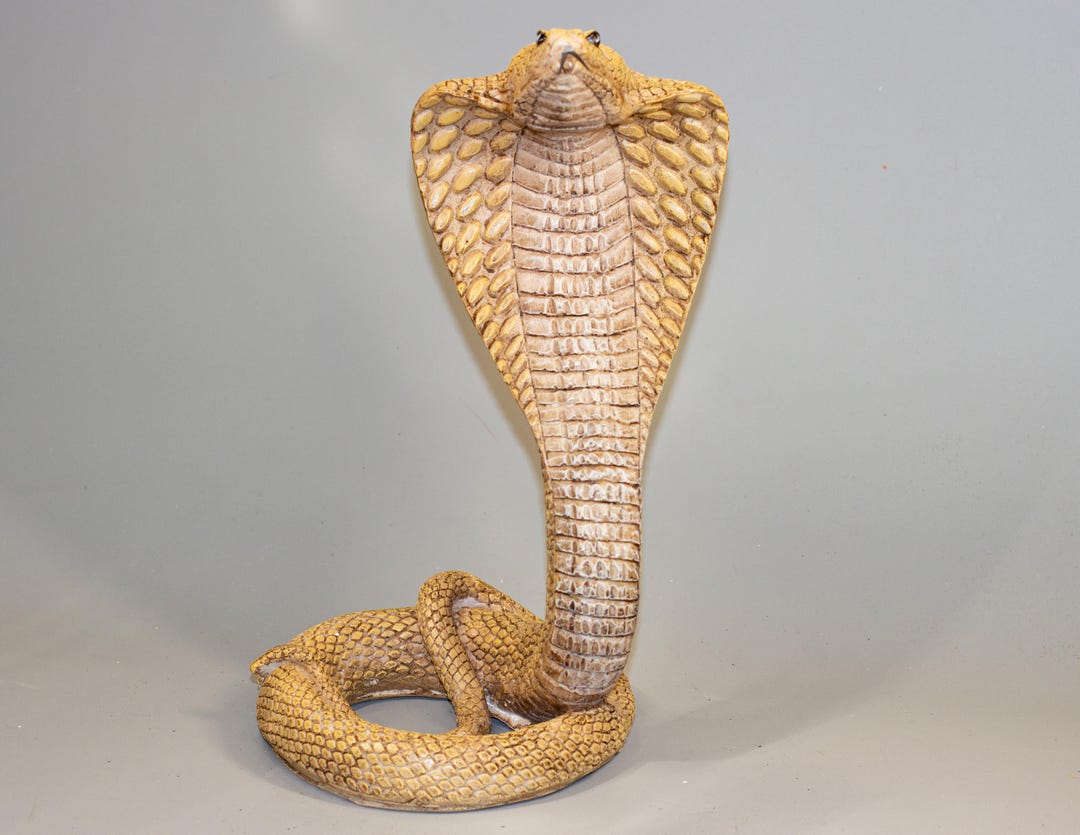 King Cobra Snake Statue Large *wildlife Animal Sculpture Reptile ...