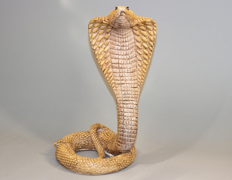 King Cobra Snake Statue Large *wildlife Animal Sculpture Reptile ...