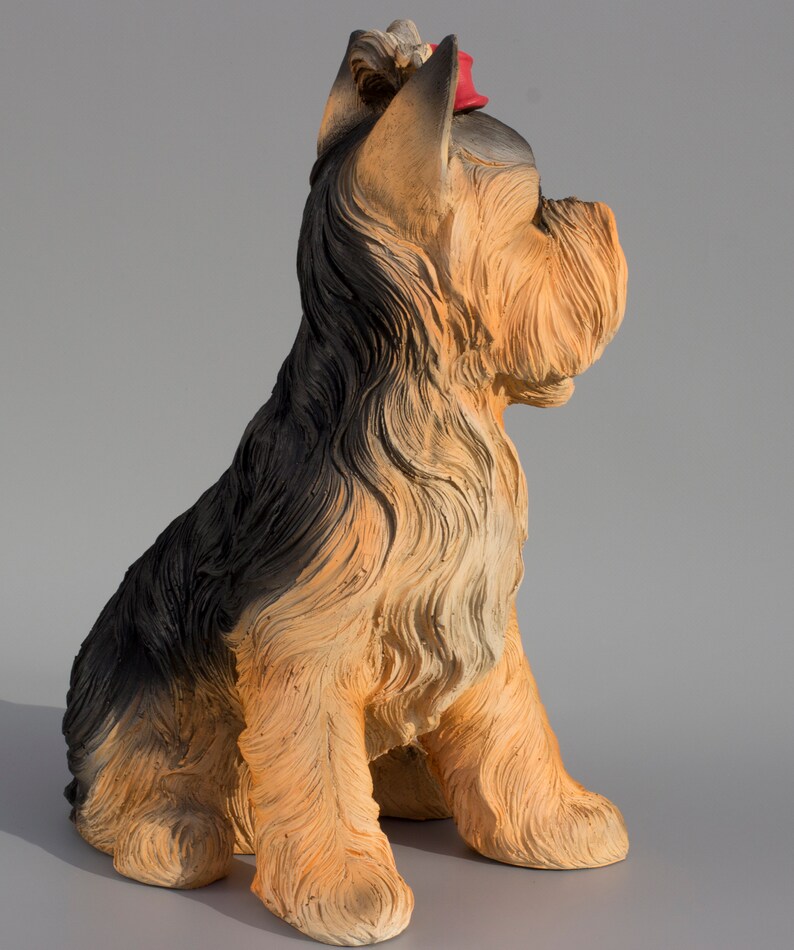 Yorkshire Terrier Statue yorkie Memorial outdoor Garden | Etsy