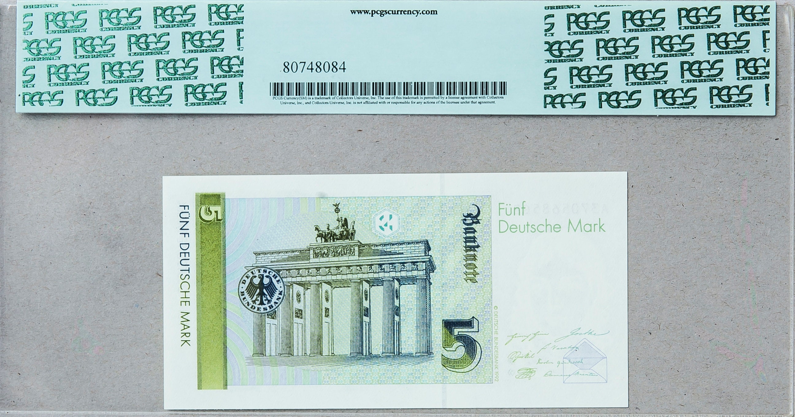 German Paper Money 5 Deutsche Mark banknote Germany PCGS | Etsy