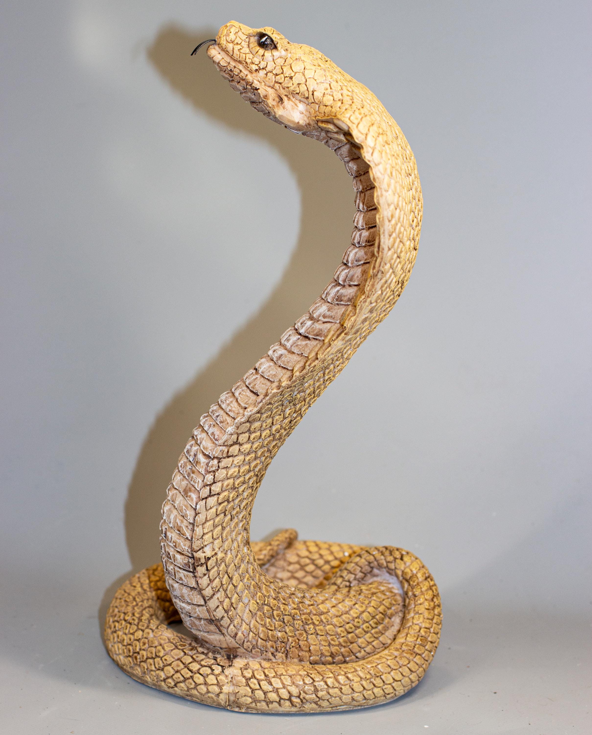 King Cobra Snake Statue Large *wildlife Animal Sculpture Reptile ...
