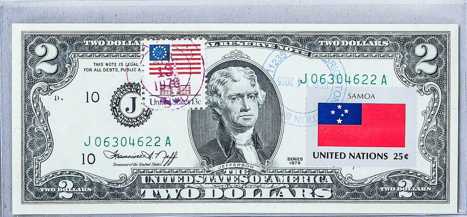 1976 Two Dollar Note 2 Dollar Bill federal Reserve Bank gem | Etsy