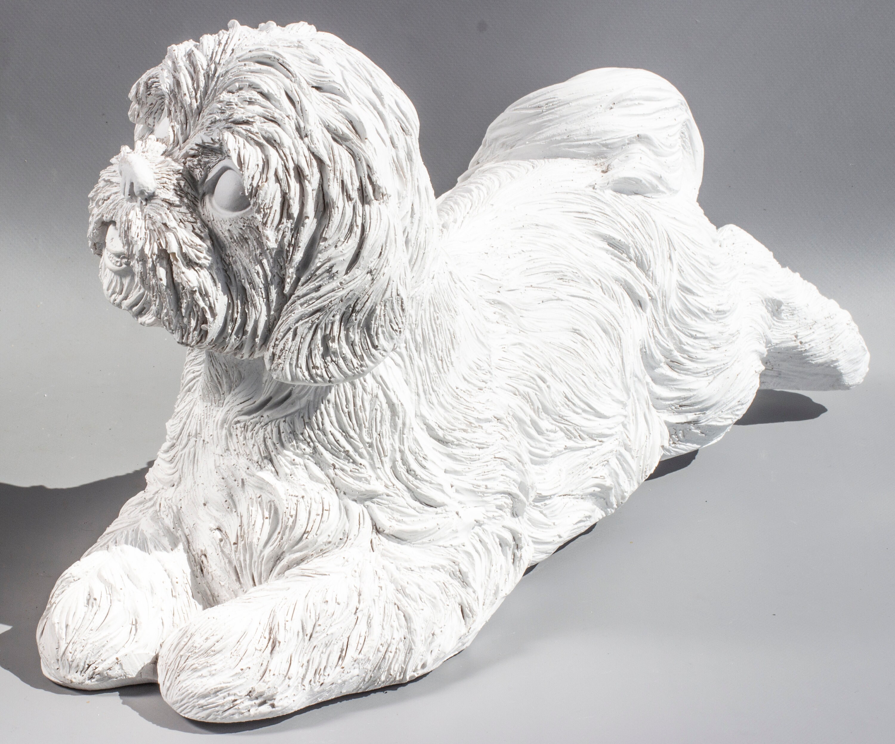 Maltese Urn Unpainted *dog Memorial Ready to Paint *bolonka Cremation ...