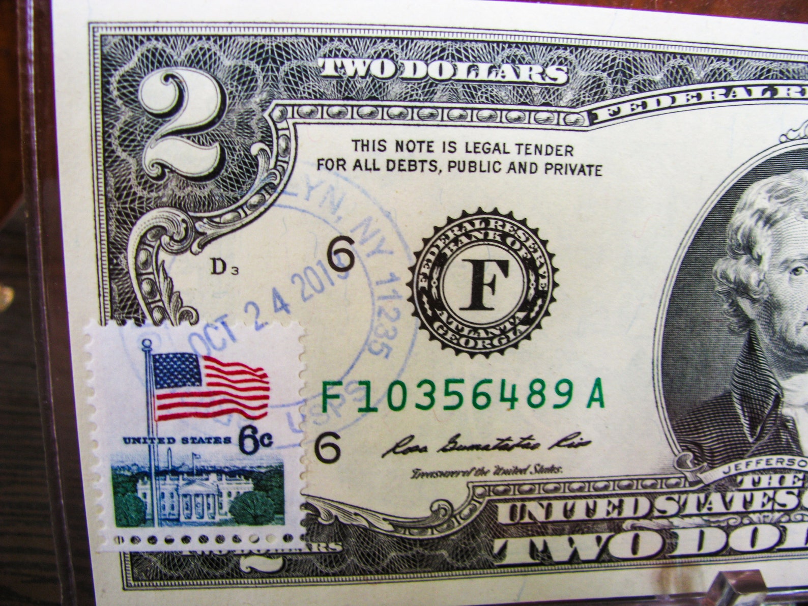 Two Dollar Stamps *US 2 Dollar Bill *paper Money Currency *federal ...