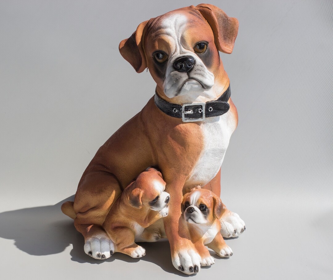 Boxer Urn *cremation Statue Pet Ashes Holder *unique Keepsake Memorial ...