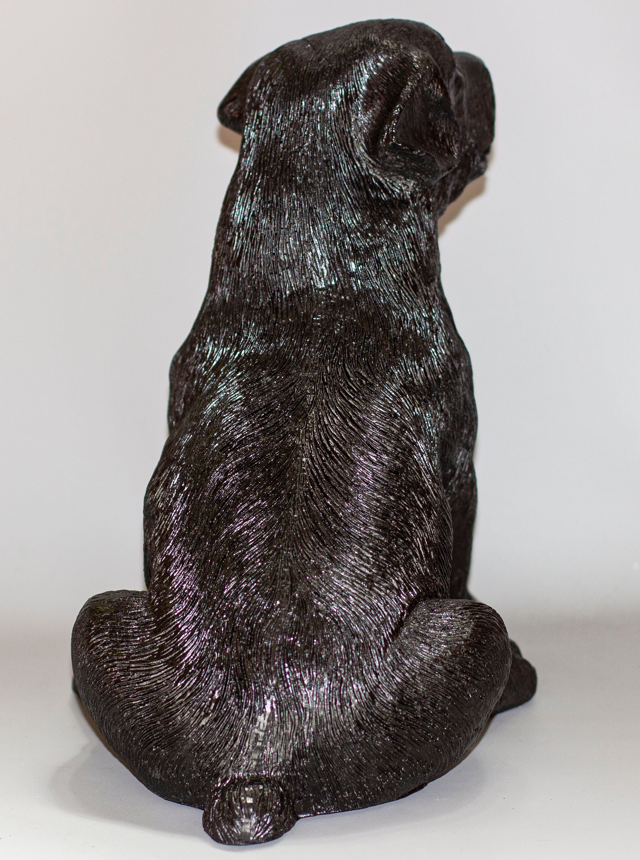 Black Labrador Urn *dog Memorial *cremation Statue Pet Ashes *funeral ...