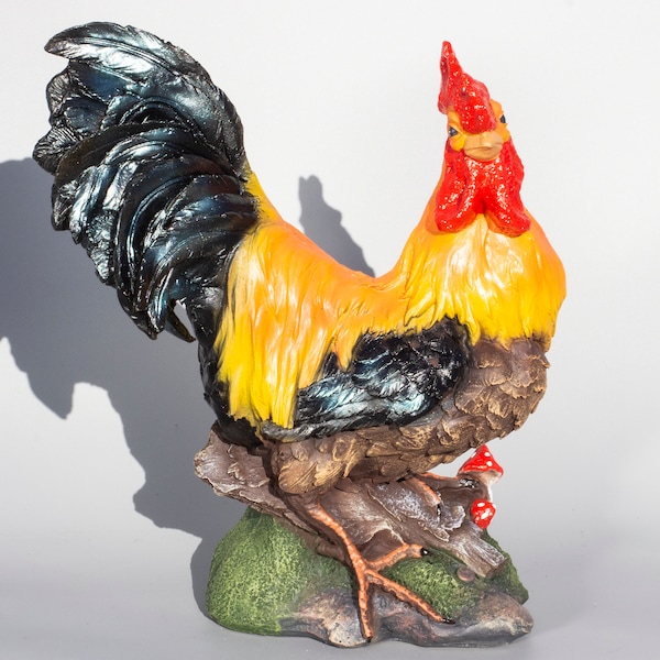 Rooster Statue - Etsy