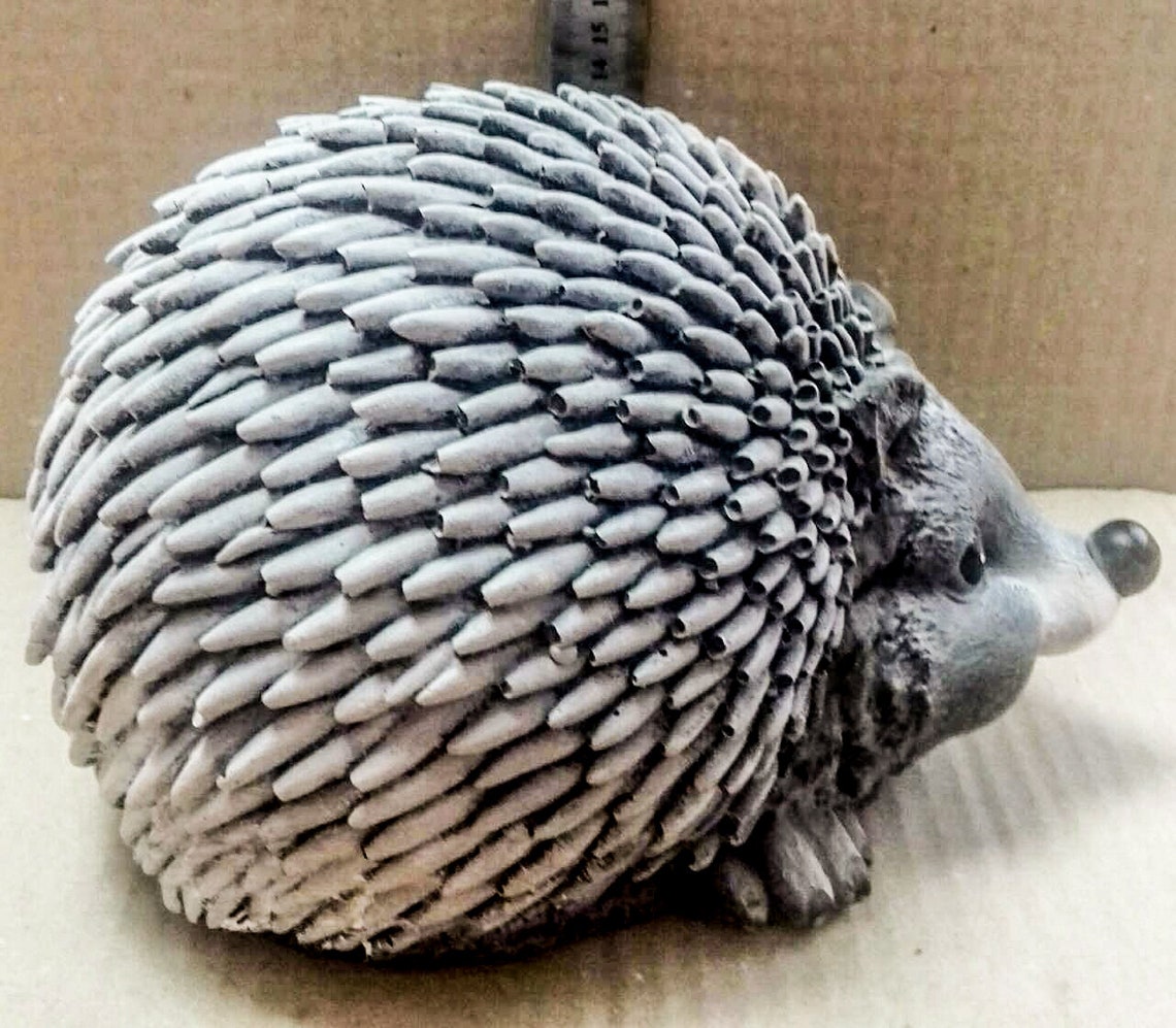 Large Garden Hedgehog forest Figurine statue Outdoor animal - Etsy