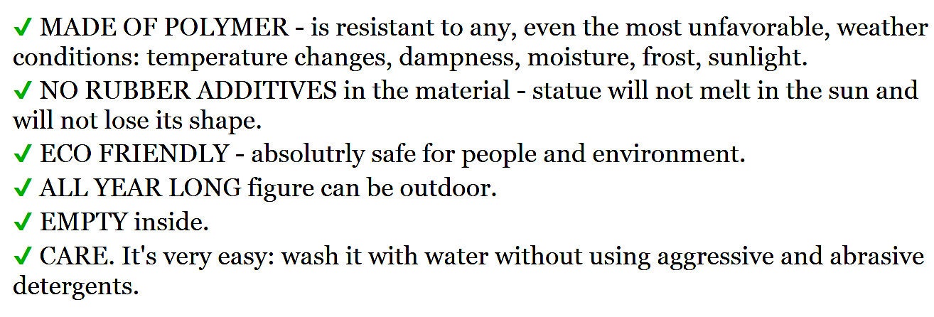 Stork Statue Large wildlife Sculpture Outdoorgarden Decor - Etsy