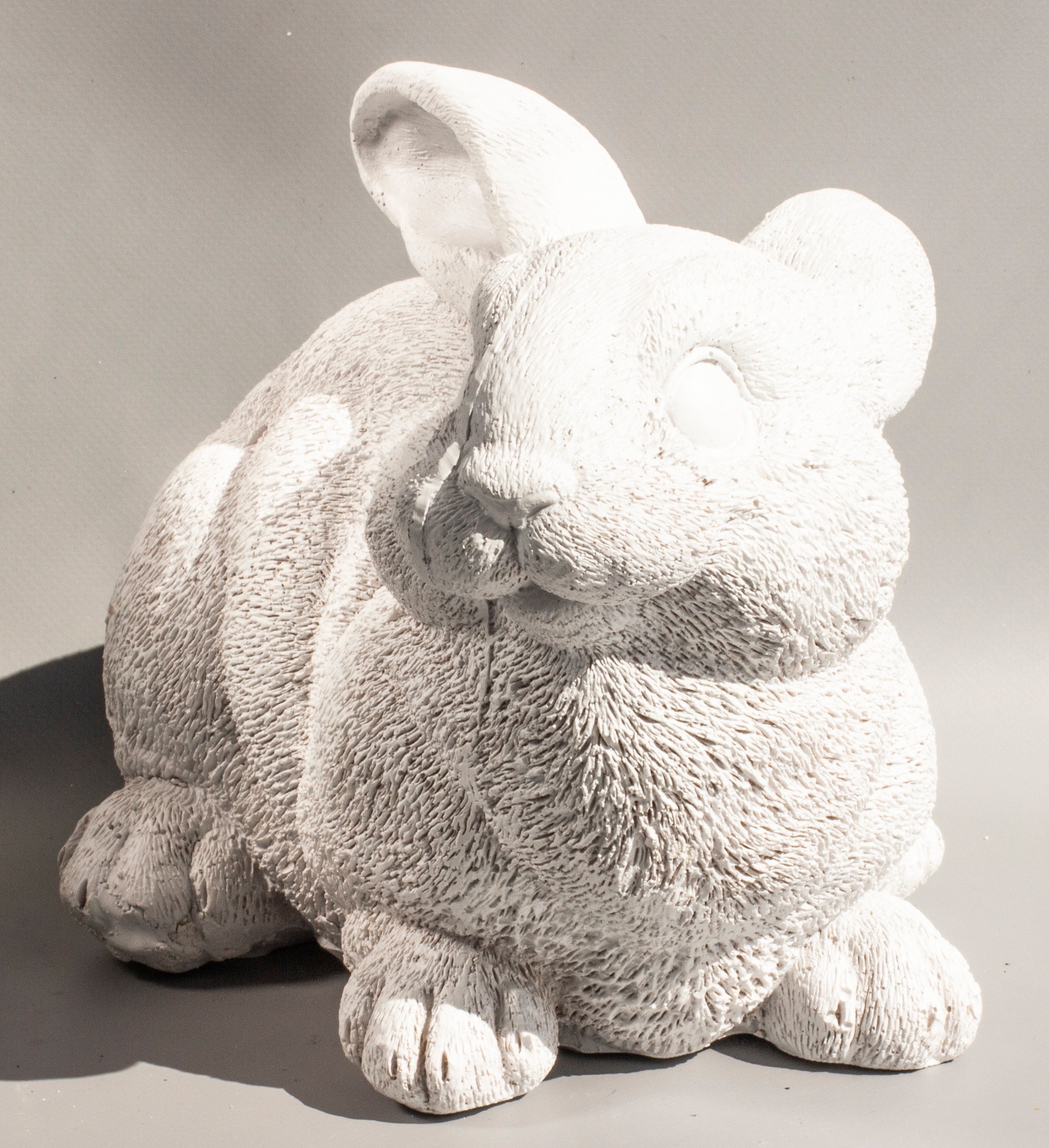 Rabbit Statue Unpainted *pet Memorial Ready to Paint *garden Sculpture ...