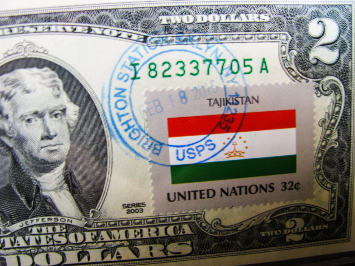 Currency Notes US 2 Dollar Bill federal Reserve Note two - Etsy