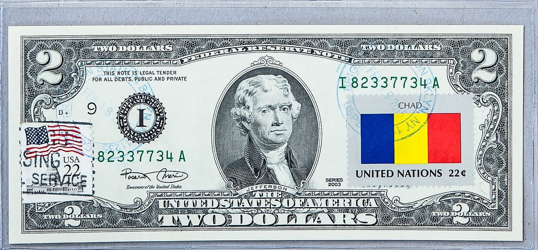 Two Dollar Bill *US 2 Dollar Stamps *paper Money *federal Reserve ...