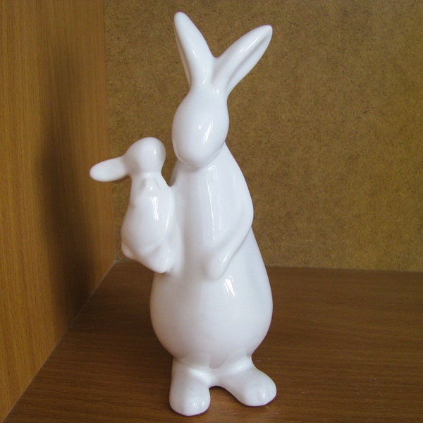 Ceramic Rabbit Hare Ornaments - Etsy