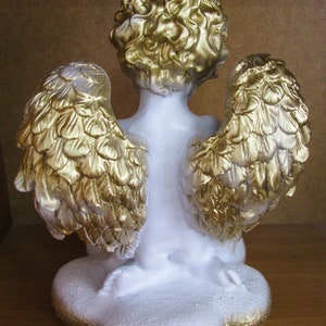Praying Angel Statue memorial Cherub Figurine cemetery - Etsy