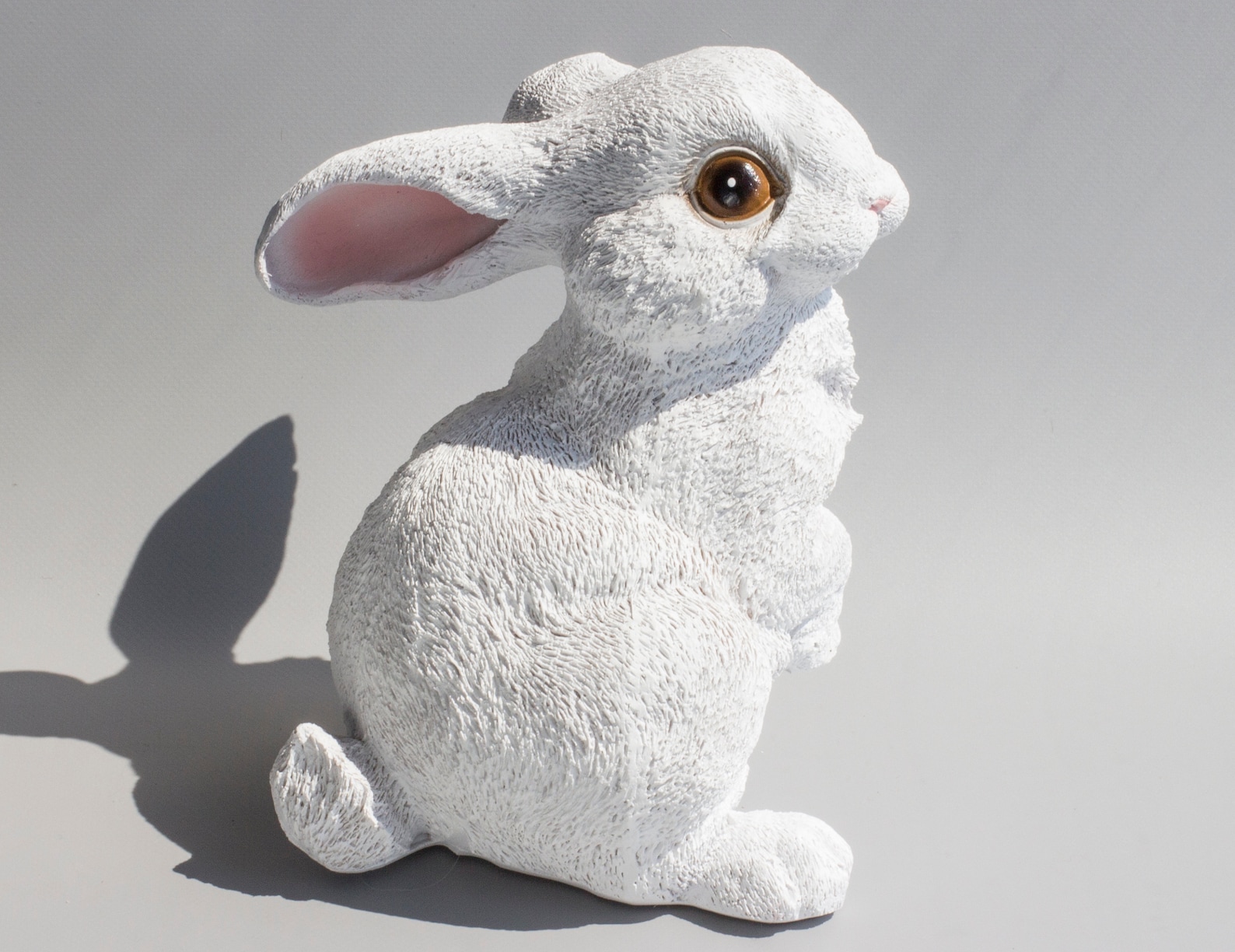 White Rabbit Memorial bunny Statue Realistic garden Yard - Etsy