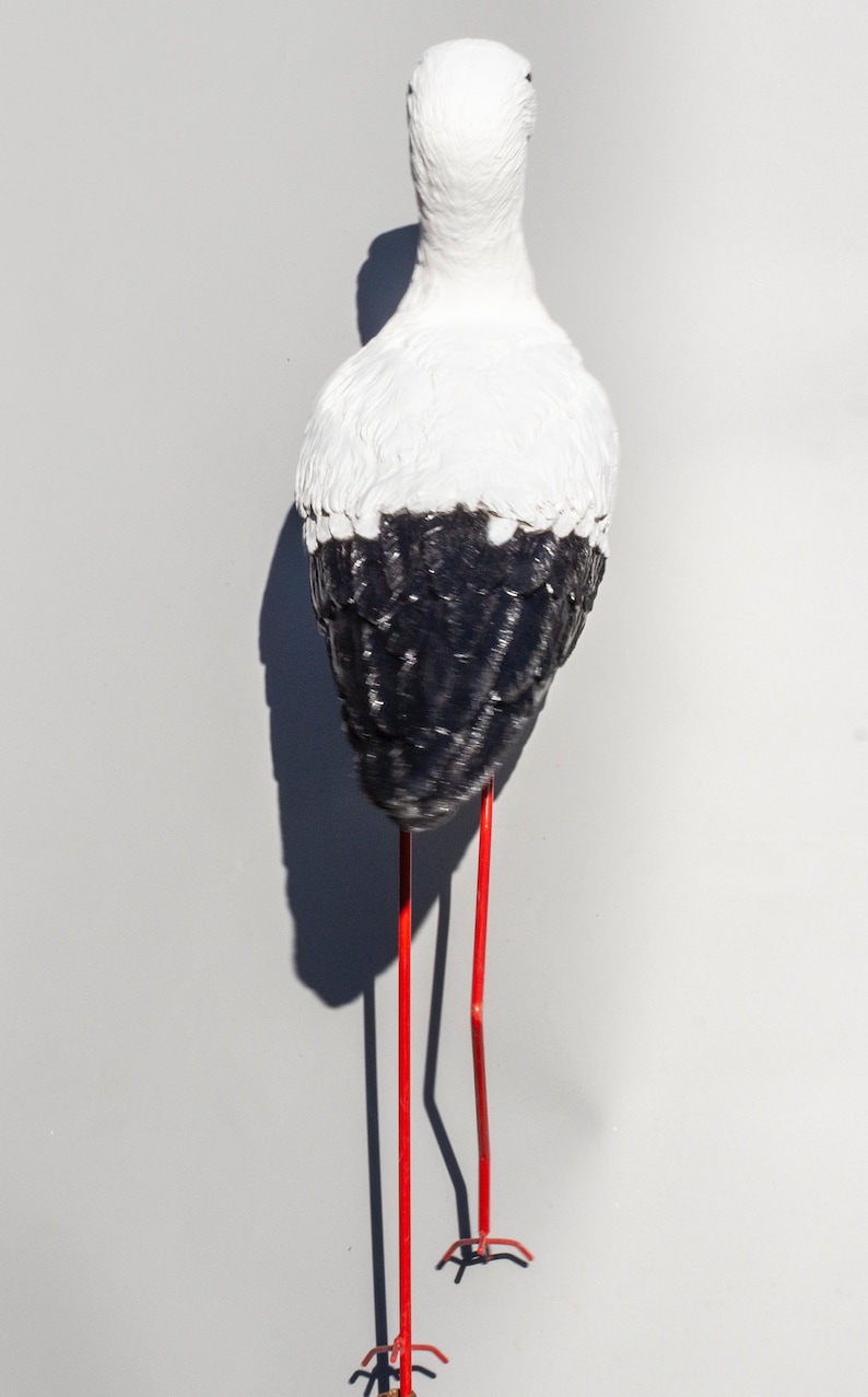 Stork Statue Large wildlife Sculpture Outdoorgarden Decor - Etsy