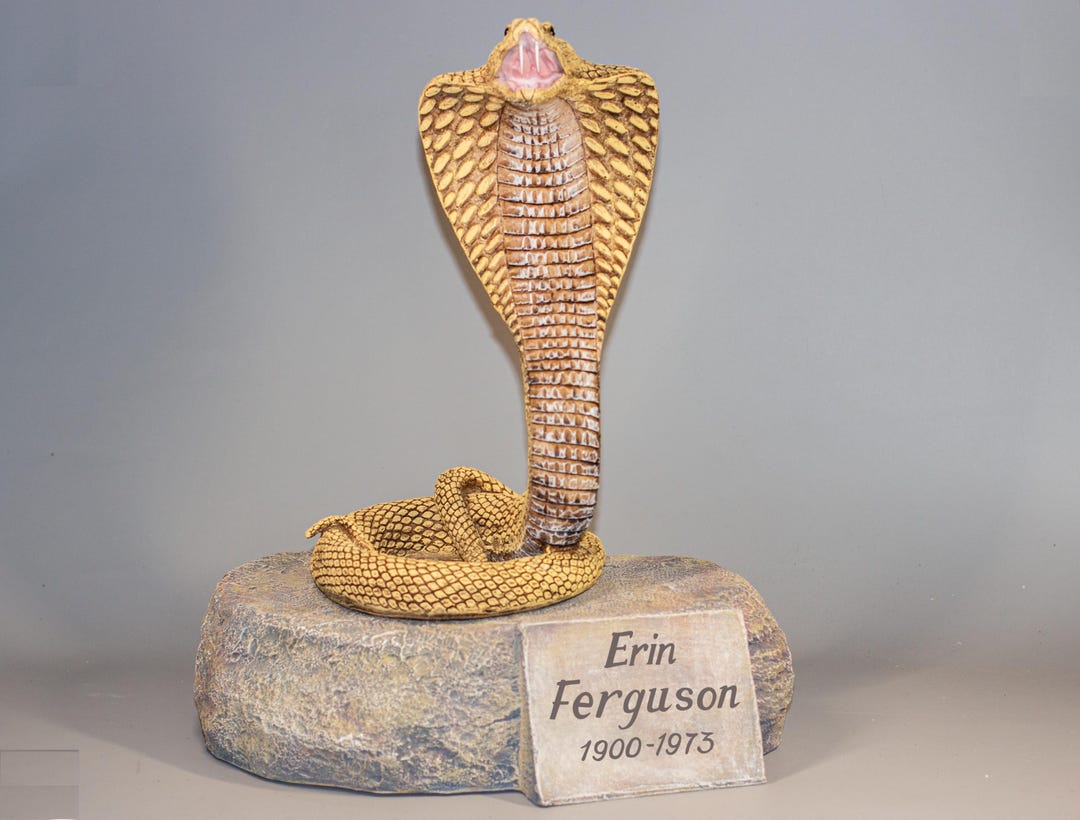 Cobra Snake Urn Human Ashes *unusual Cremation Memorial Statue ...