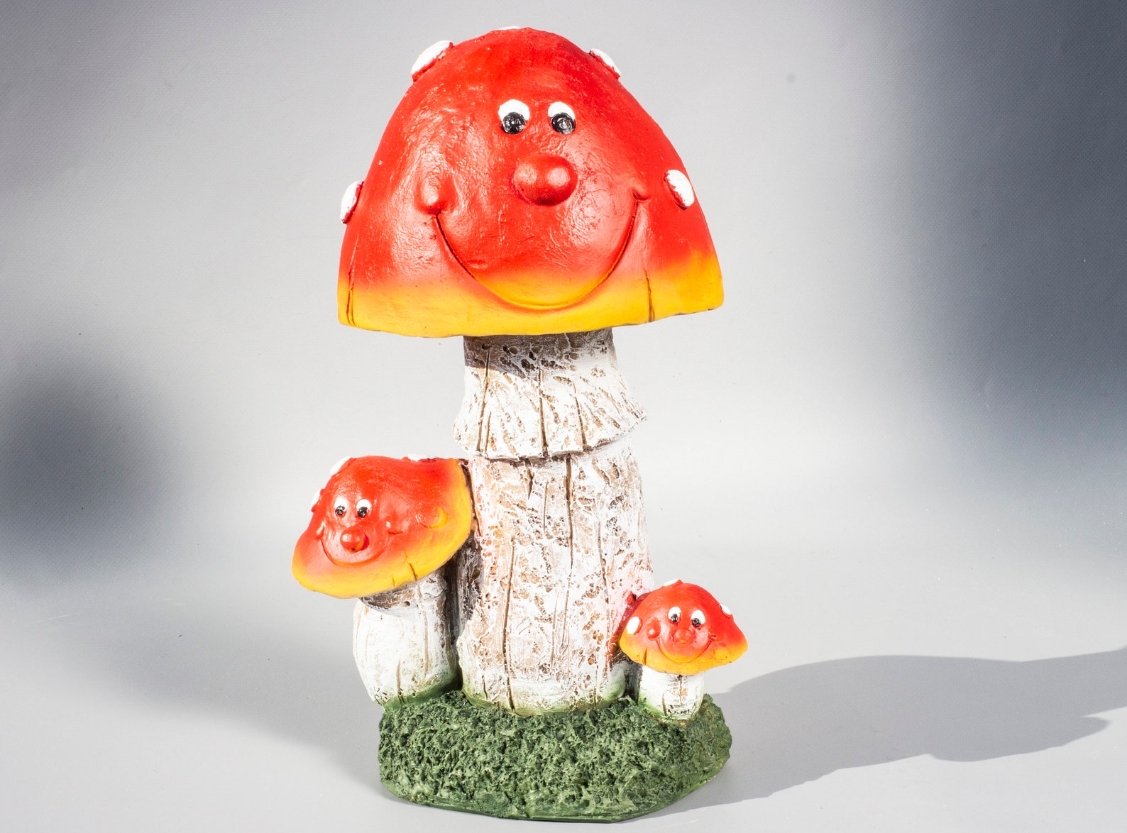 Mushroom Statue Garden sculpture Outdoor plant Artificial - Etsy