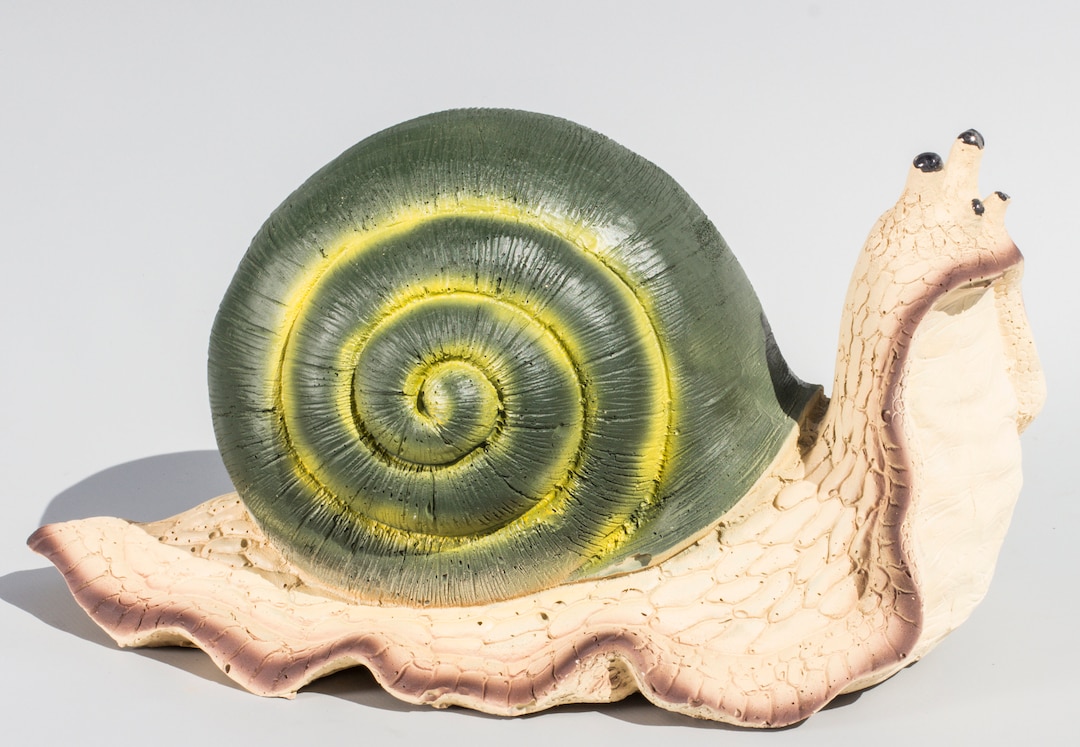 Snail Statue *garden Figure Animal *wildlife Sculpture *large Ornament ...