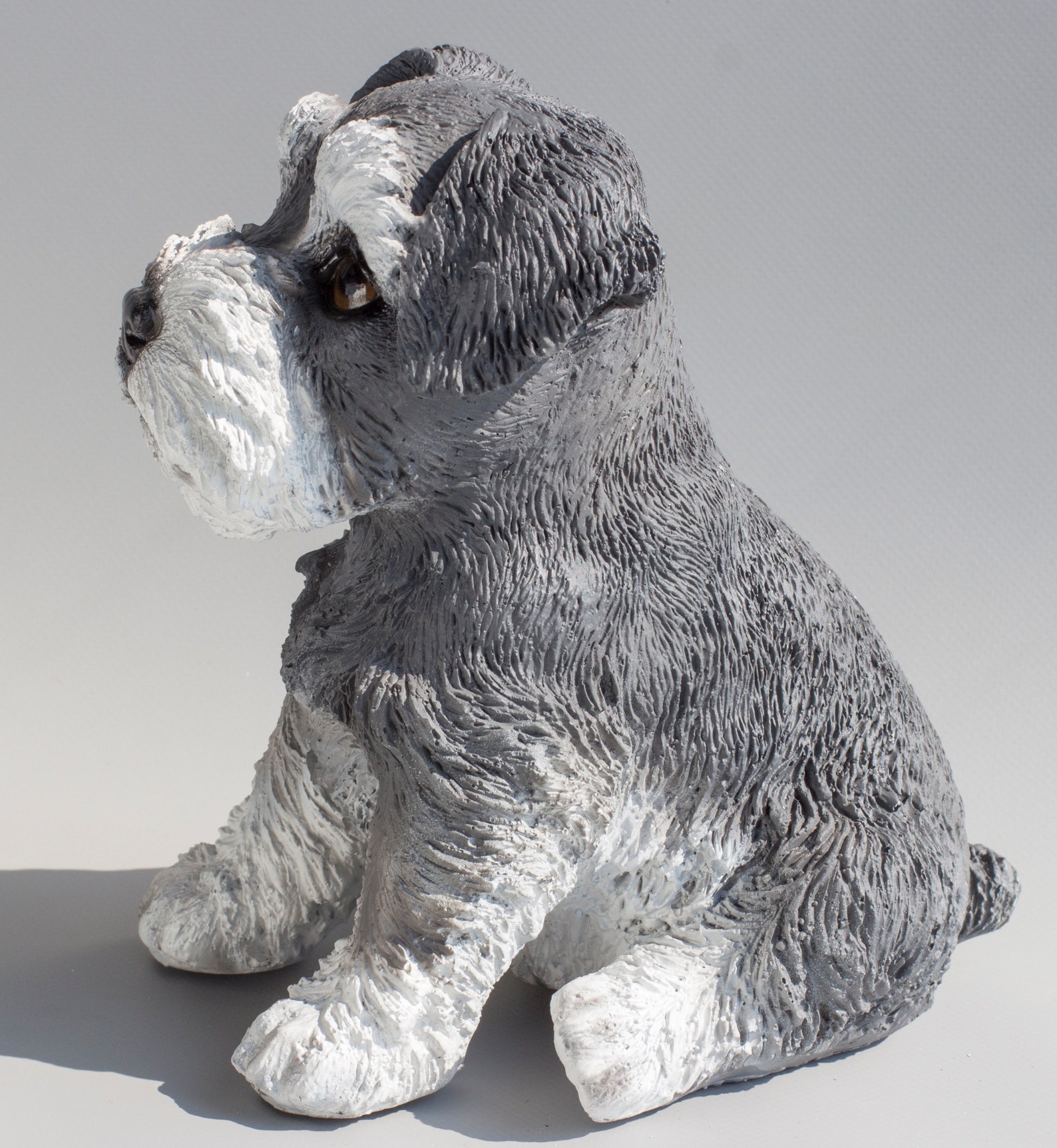 Schnauzer Memorial Statue *terrier Dog Figurine *pet Sculpture Home ...