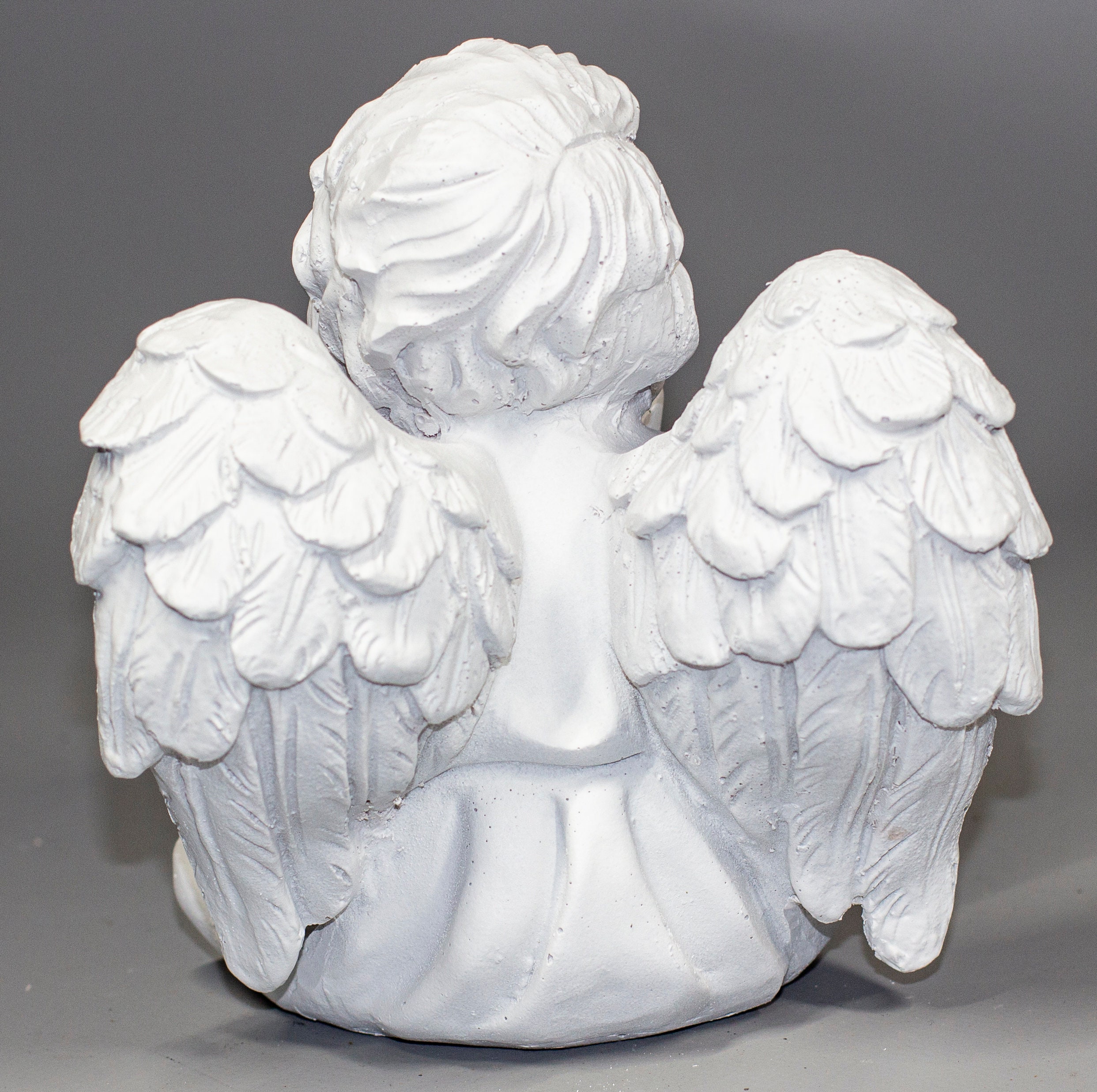 Sitting Angel Garden Statue *memorial Sculpture Cherub *romantic Gifts ...