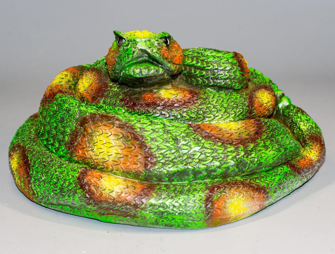 Snake Sculpture *serpent Statue *zoo Garden Decor Outdoor *wildlife ...