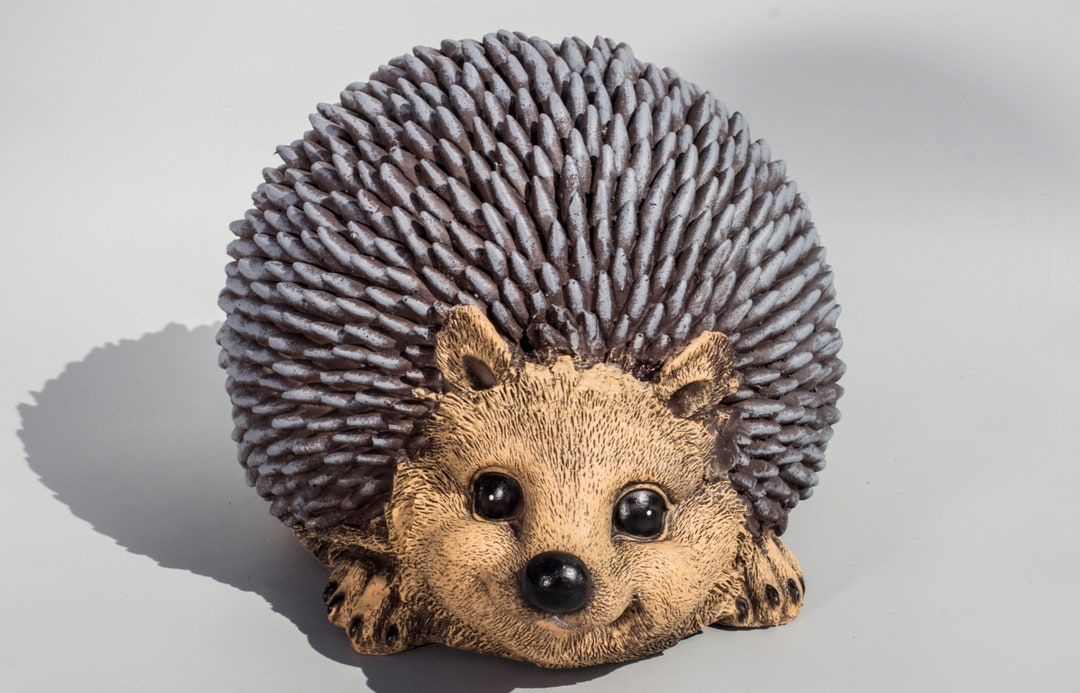 Hedgehog Garden Statue *wildlife Sculpture Memorial *outdoor Decor ...