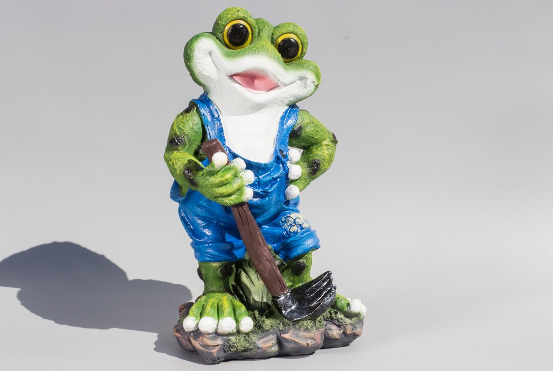Frog Outdoor Flowerbed Decor *garden Sculpture Wildlife Animal *toad ...